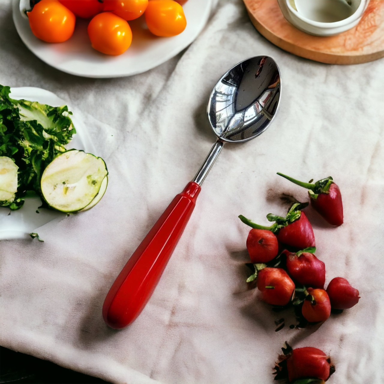 Red Quenelle Spoon XL [19 cm.] - Cutboy Knife