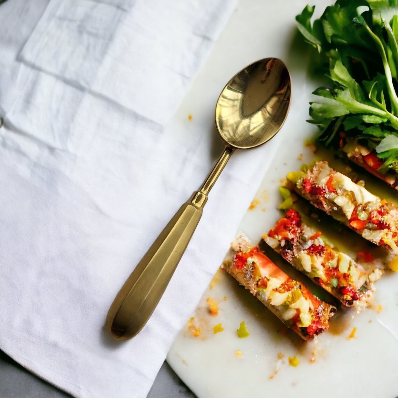 Gold Quenelle Spoon XL [19 cm.] - Cutboy Knife