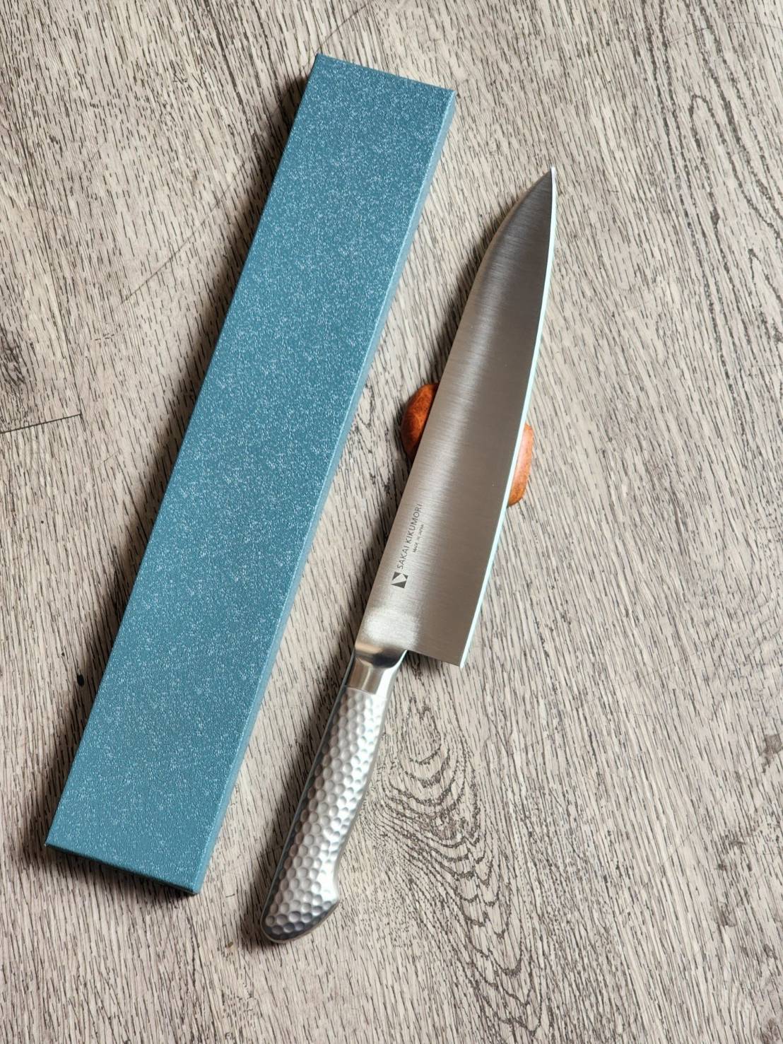Kikumori All stainless Gyuto 24 cm. - Cutboy Knife