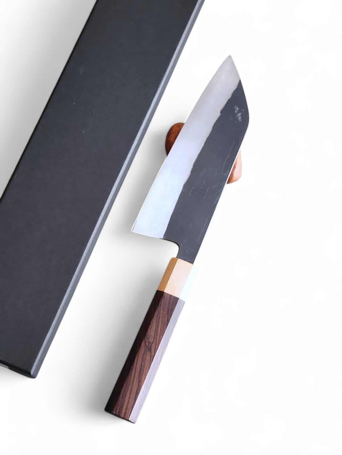 Isamitsu Shiro Kuro RWO Santoku - Cutboy Knife