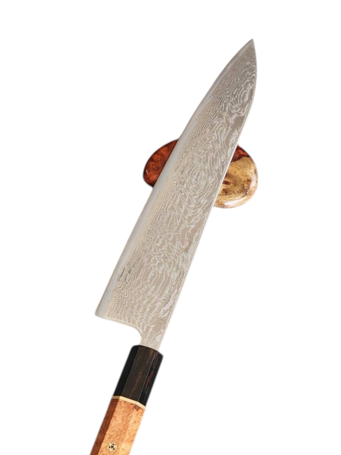 🔥Crane Damascus Wave pattern Gyuto 240mm.[Handle 01] - Cutboy Knife