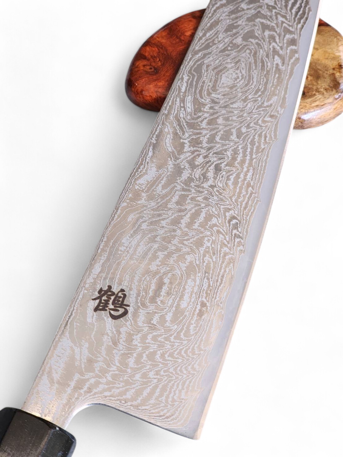 🔥Crane Damascus Wave pattern Gyuto 240mm.[Handle 01] - Cutboy Knife