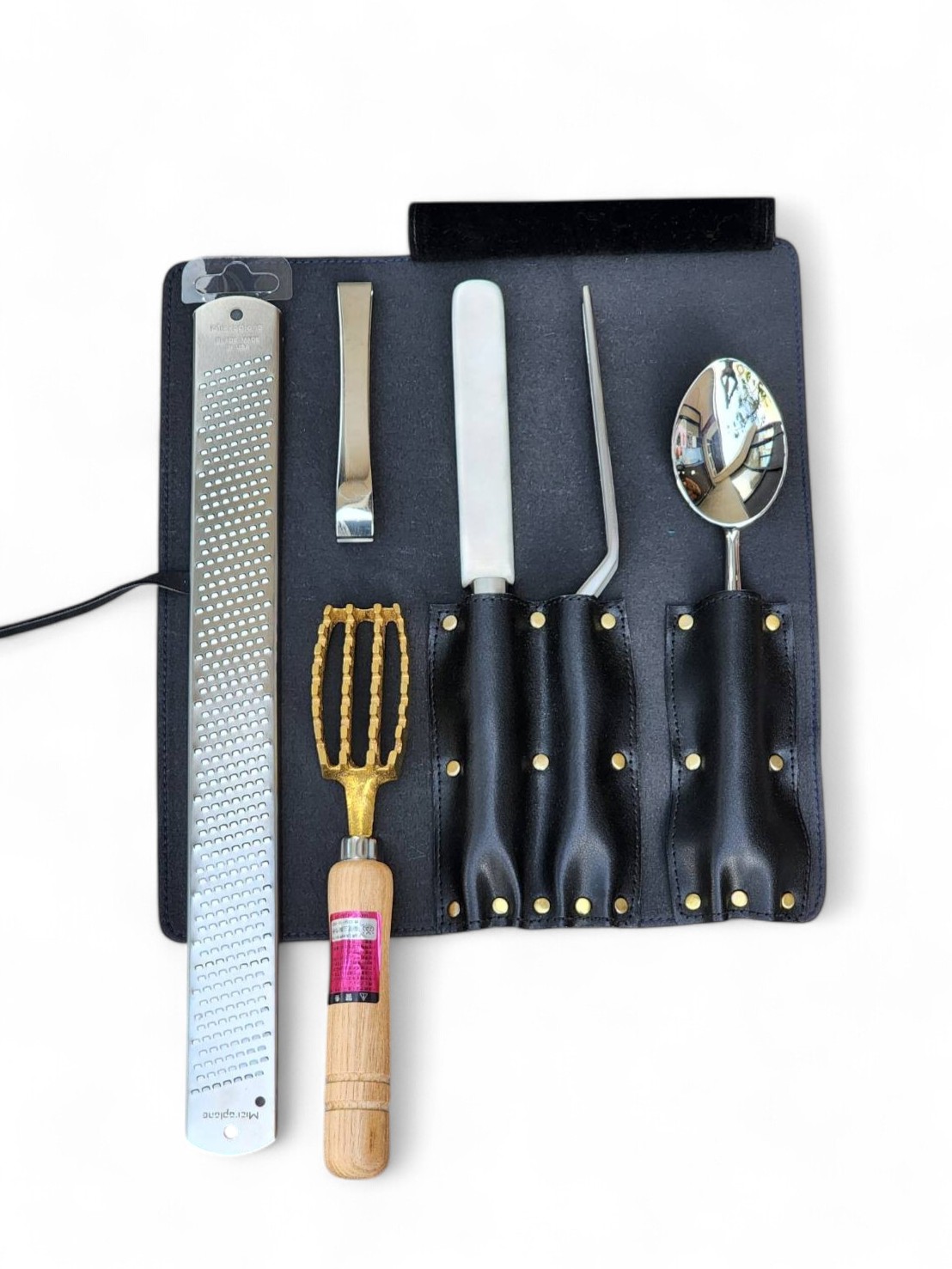 Stainless Microplane Tools Set (Black) - Cutboy Knife