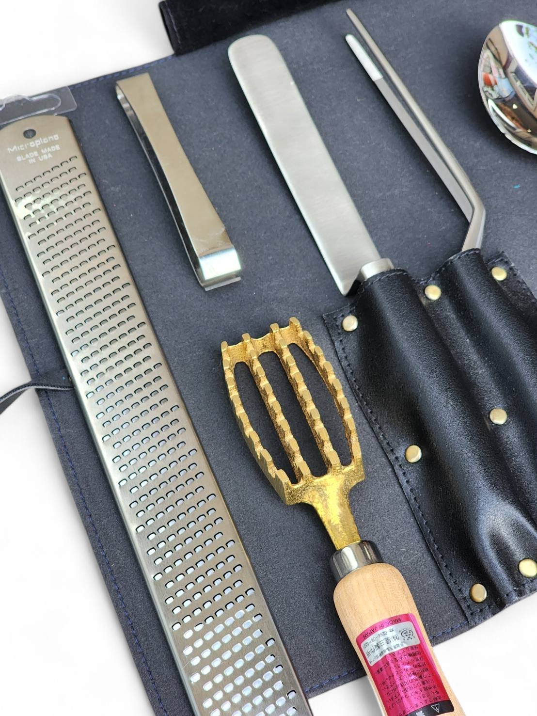 Stainless Microplane Tools Set (Black) - Cutboy Knife