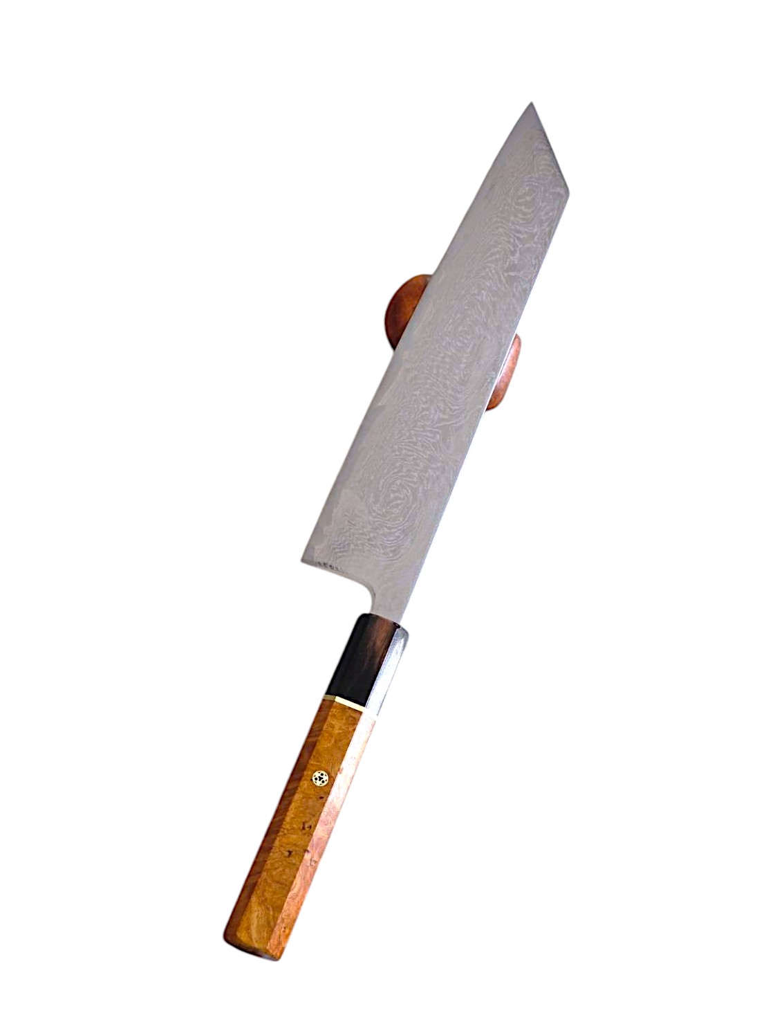 🔥Crane AUS10 Damascus Wave Pattern Kiritsuke 240mm. - Cutboy Knife